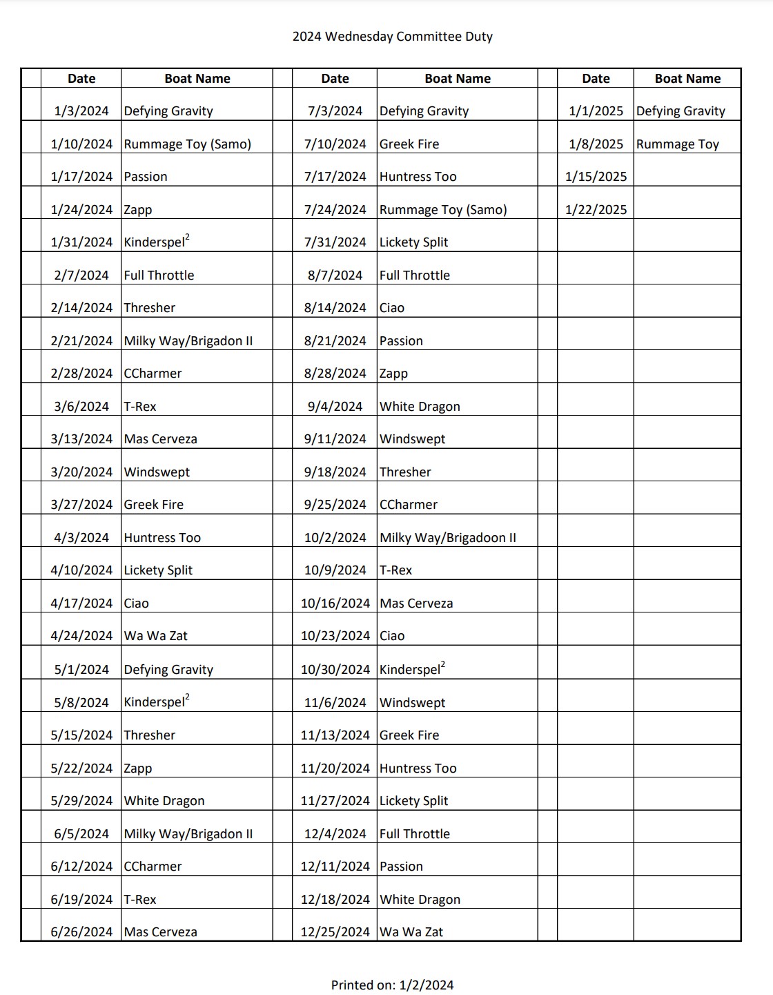 Committee Duty – CCMORF